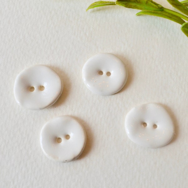 Buttons White - Etsy