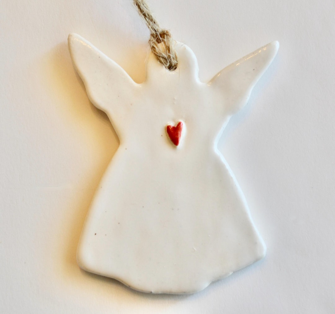 Ceramic Angel Ornament ~ Christmas Angel Ornaments ~ Angel Ornament ...