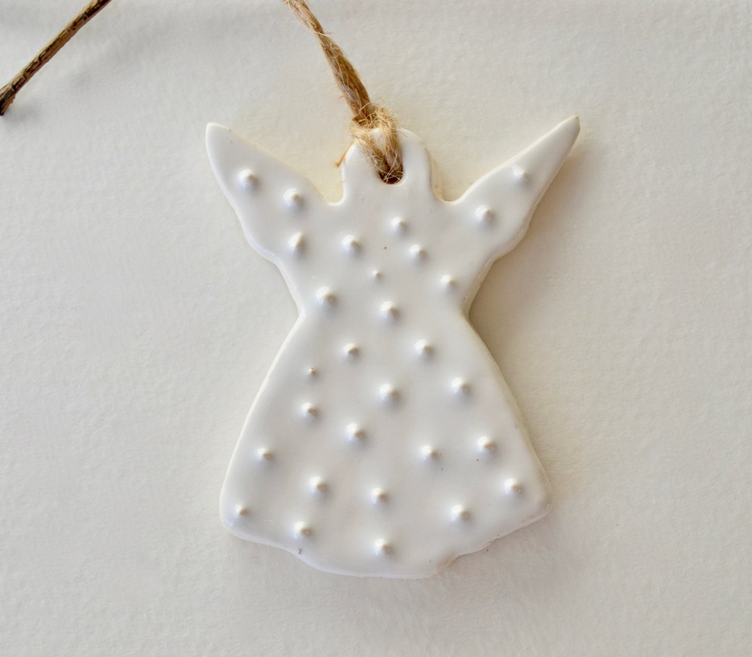 Ceramic Angel Ornament ~ Decorative Angels ~ Pottery Angel ~ Pottery ...