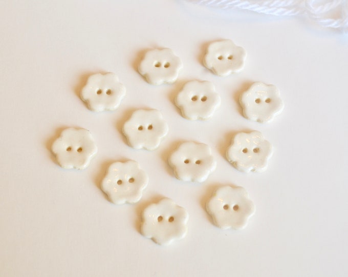Ceramic Buttons Handmade ~ Buttons for Baby Cardigan ~ Baby Sweater ...
