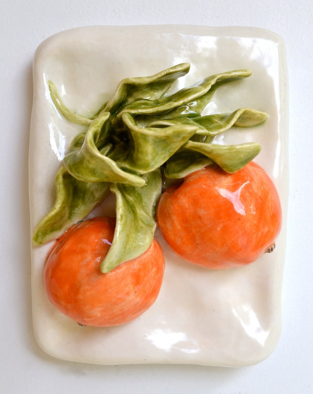 Oranges ~ Ceramic Fruit Tile ~ Fruit Wall Decor ~ Relief Tile ~ Fruit ...