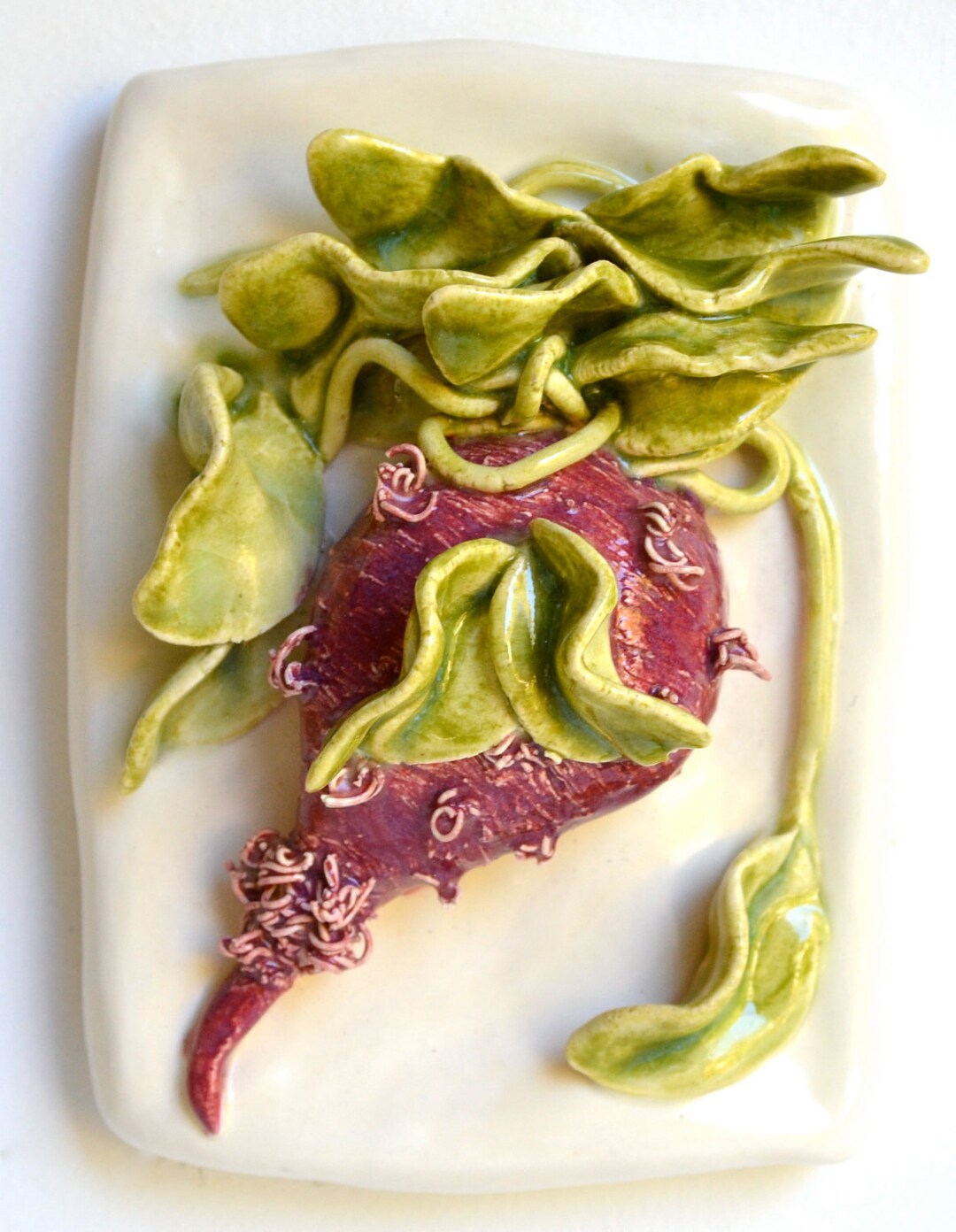 Beet ~ Vegetable Wall Decor ~ Vegetable Art ~ Vegetable Tiles~handmade ...