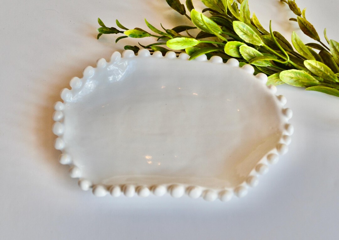 White on White Hand Sculpted Ceramic Jewelry Dish ~handmade Jewelry ...