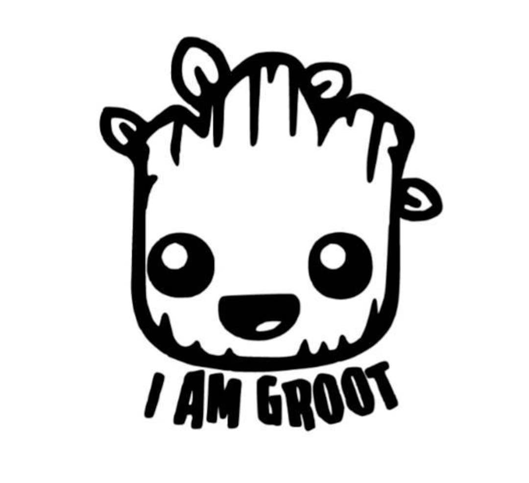 I Am Groot Decal Sticker. Marvel Comics - Etsy