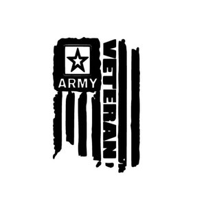 Army Veteran Flag Decal Sticker - Etsy