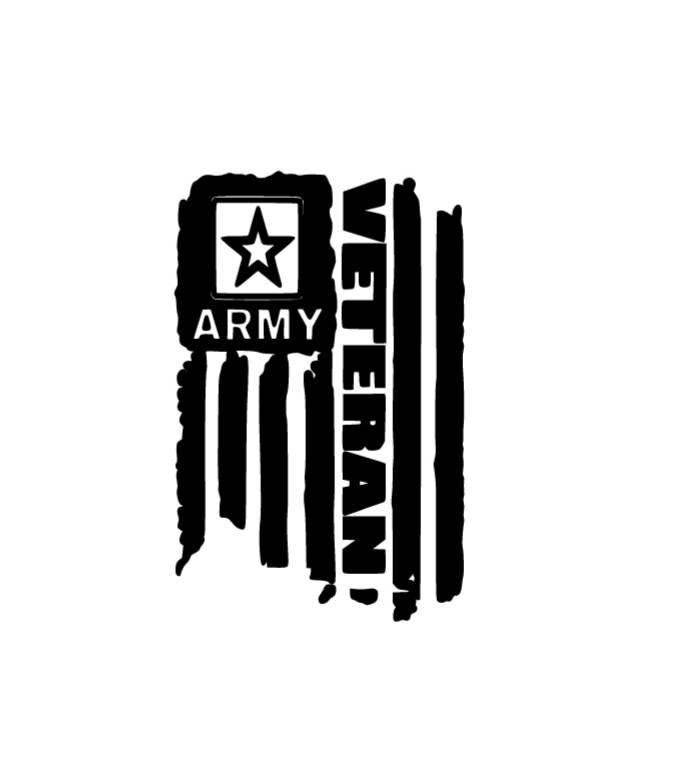 Army Veteran Flag Decal Sticker - Etsy