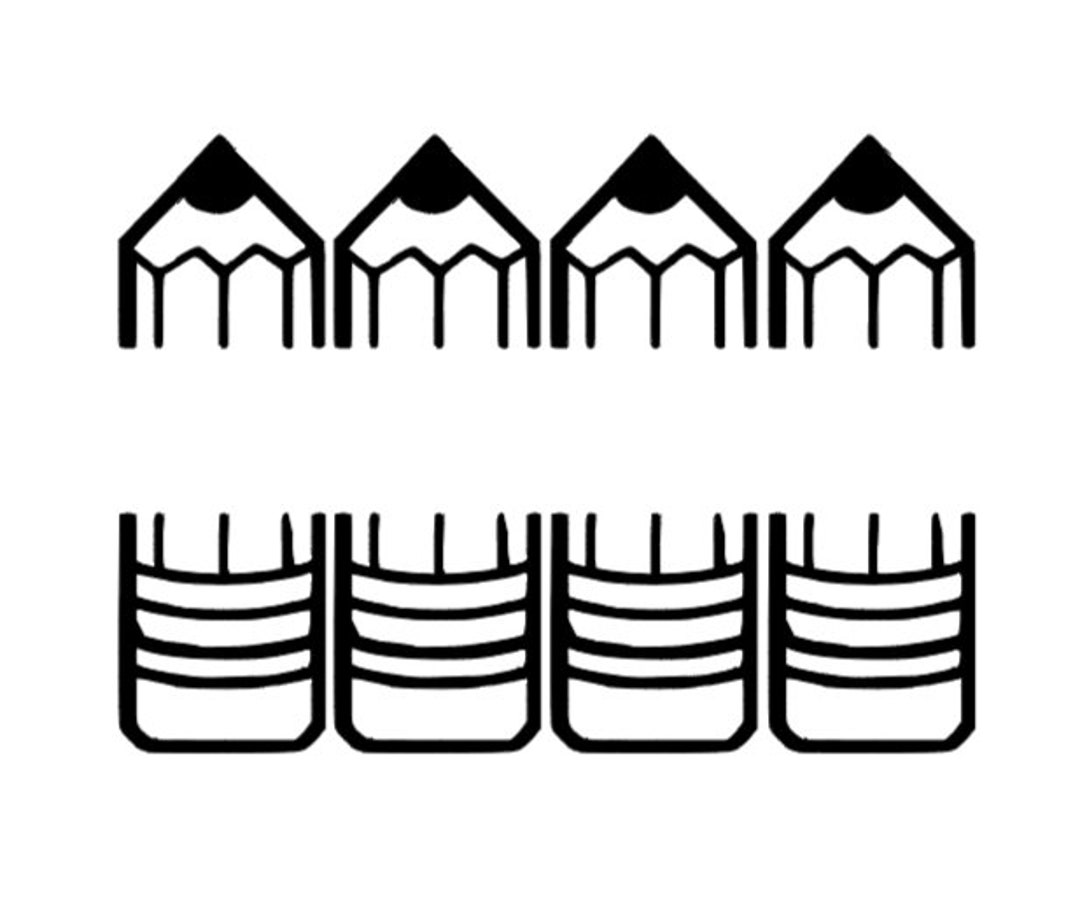 Pencil Name Tag Decal - Etsy