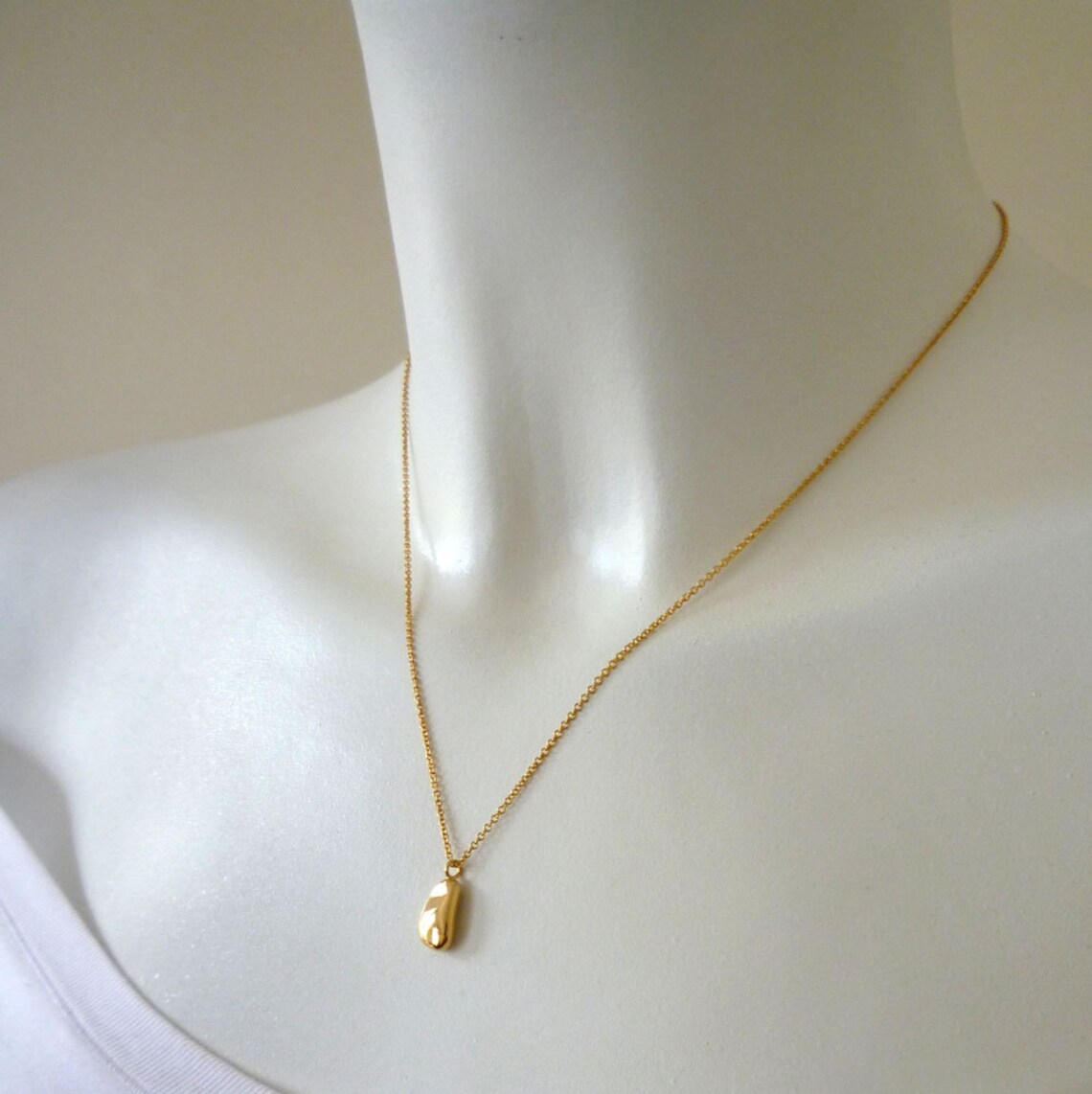 Paradiso Pebble Charm Necklace - Rose Gold Plated Silver - Etsy