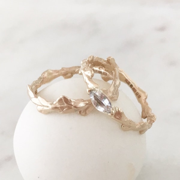 Organic Wedding Ring - Etsy