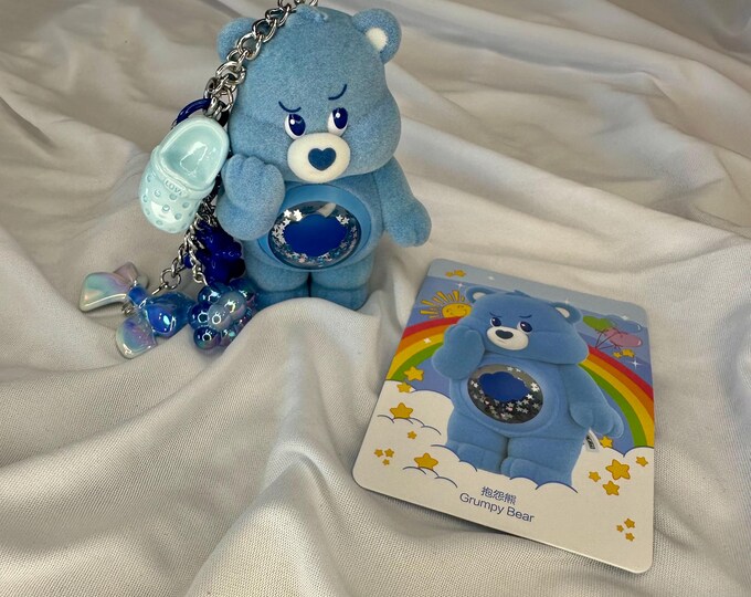 Grumpy Bear, Care Bears, Pop Mart, Charm Keychain, Bag Charm, Keychain ...