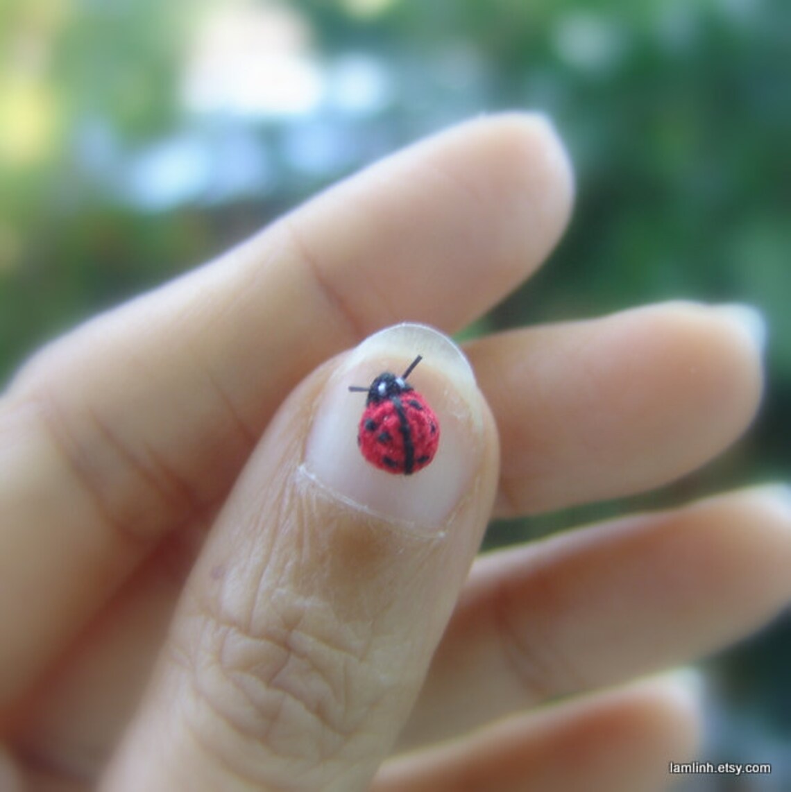 Micro Amigurumi Miniature Ladybug Micro Amigurumi Bug - Etsy