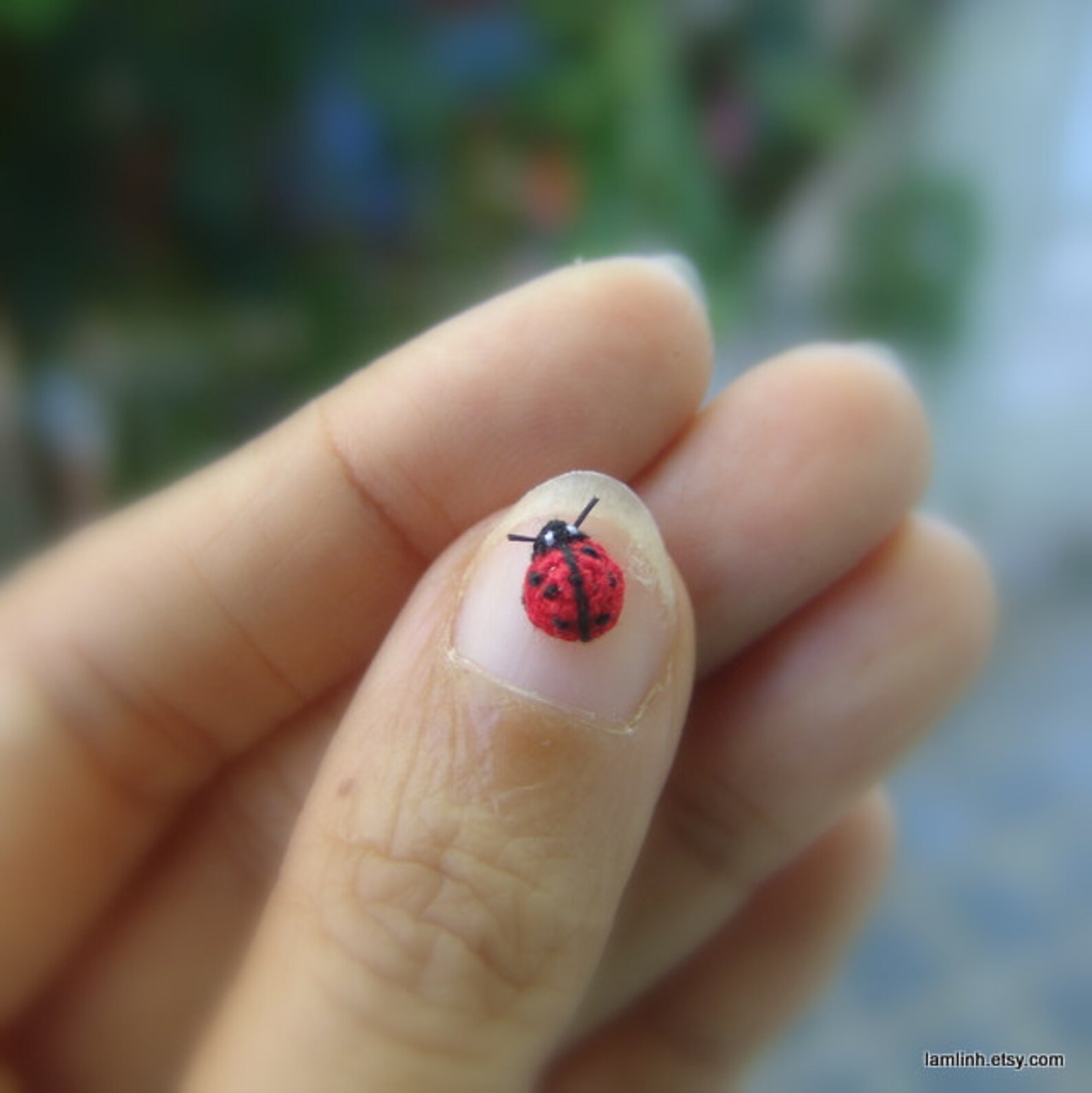Micro Amigurumi Miniature Ladybug Micro Amigurumi Bug - Etsy