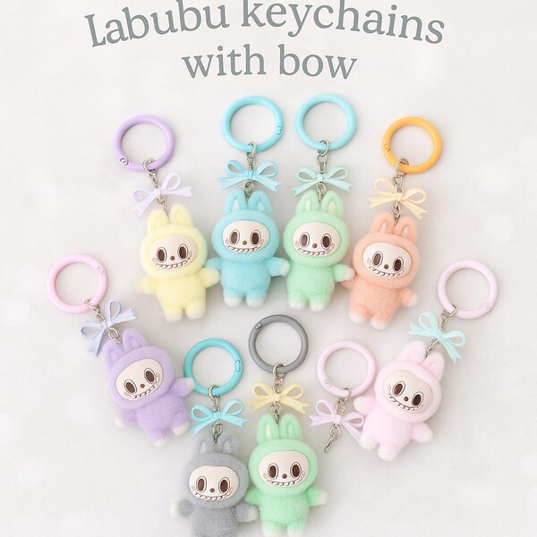 Labubu Popmart Keychains - Etsy
