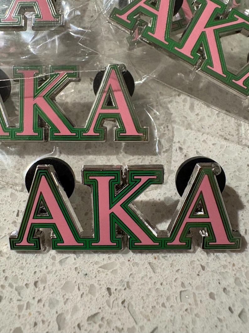 Alpha Kappa Alpha Sorority Lapel Pin: Enamel & Zinc Alloy AKA Gift - Etsy
