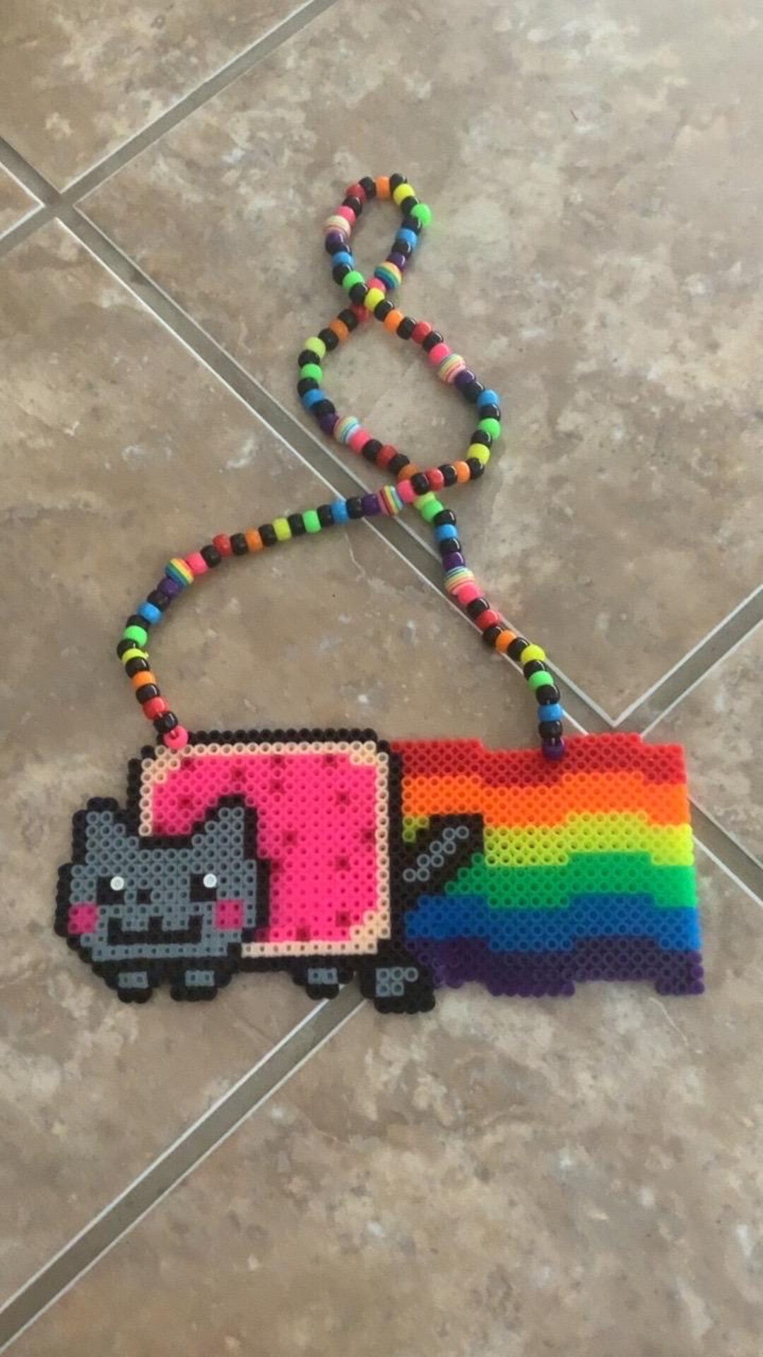 Nyah Cat Perler Necklace - Etsy