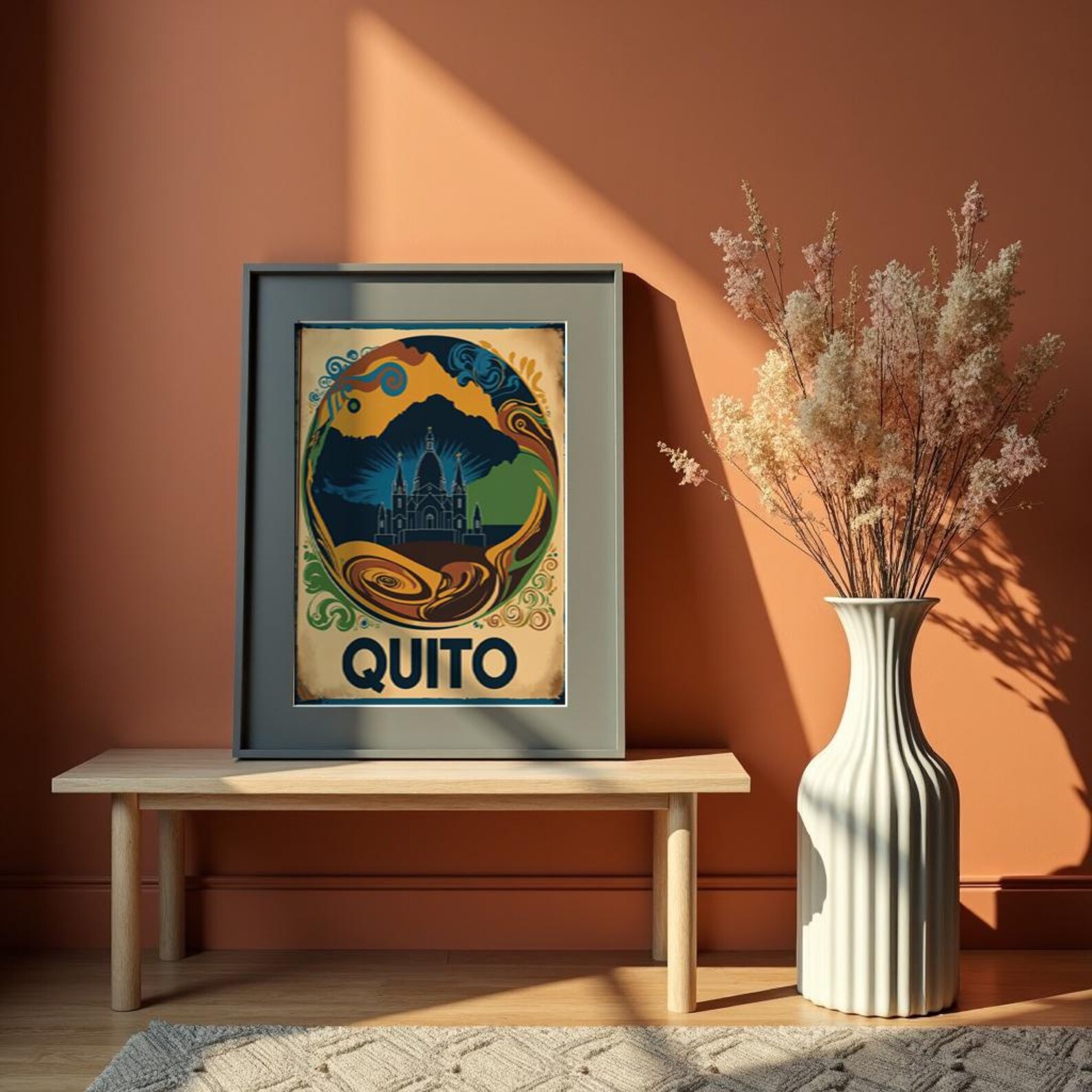 Quito Ecuador Poster – Vintage South America Travel Wall Art| Instant ...