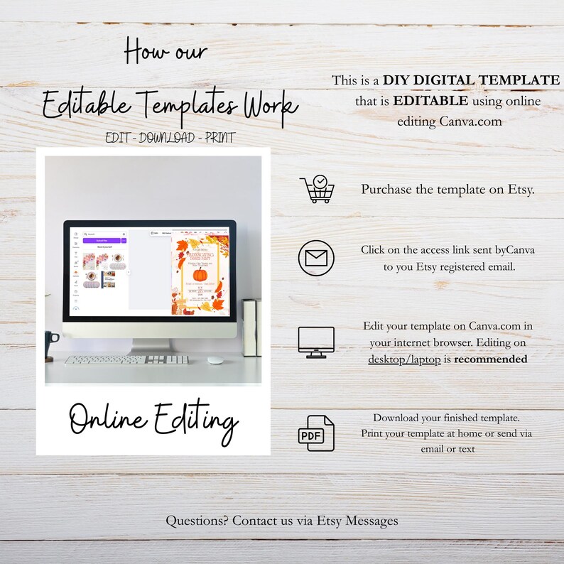 Thanksgiving Dinner Invitation, Plaid Design (digital Download ...