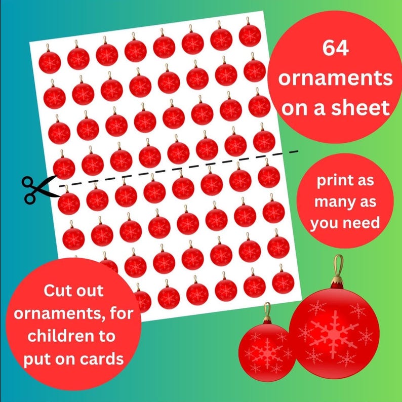 Christmas Tree Ornament Counting | Preschool Christmas Math Activity ...