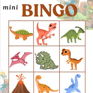 Dinosaur Bingo Game | Prek, TK, Kindergarten Introductory Game (digital ...