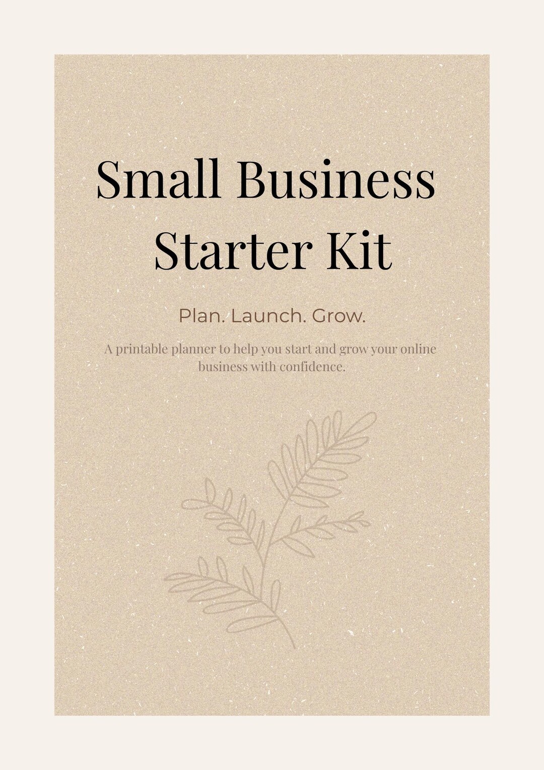 Small Business Starter Kit | 20-page Editable Canva Template | Plan ...