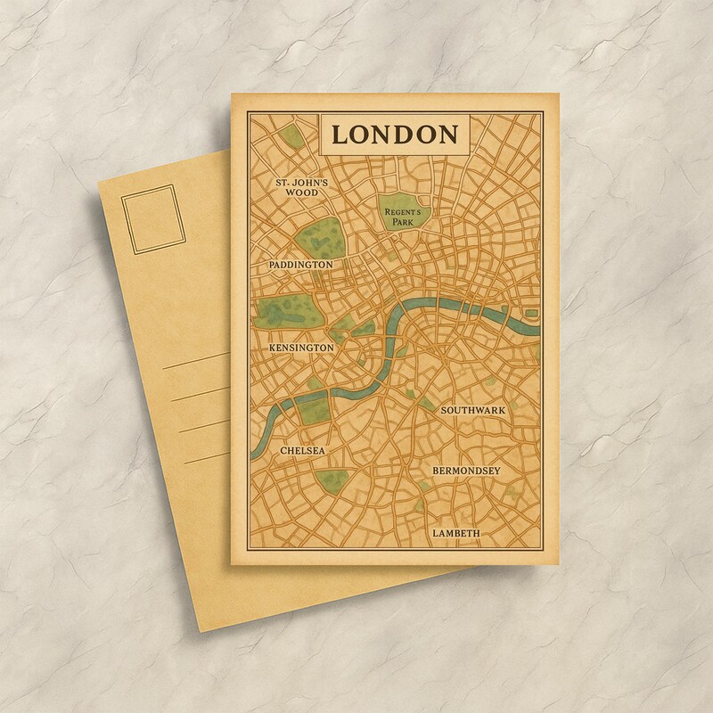 London Map Europe - Etsy UK
