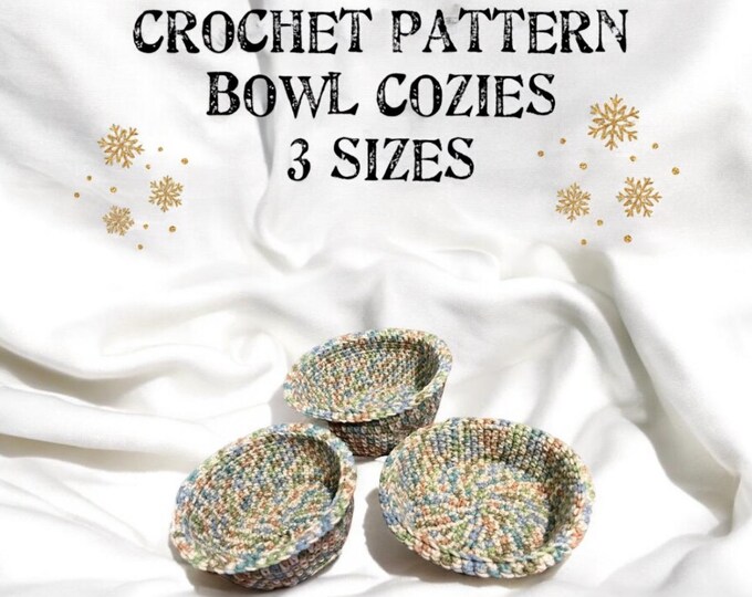 Crochet Bowl Cozy Pattern - PDF Format - Etsy Canada