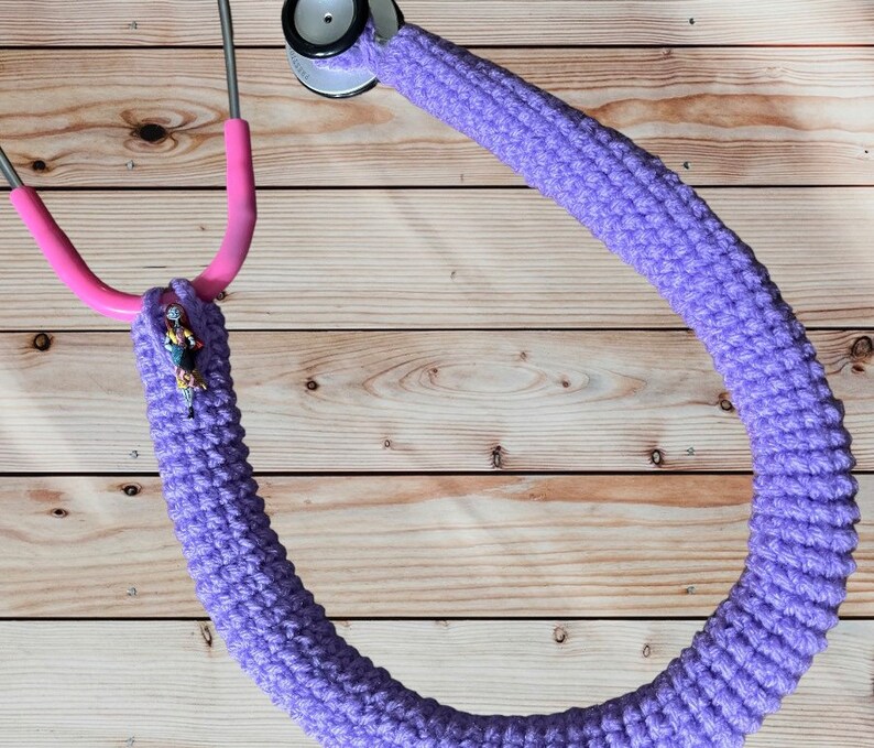 Handmade Crochet STETHOSCOPE COVER Lilac With Sally From Nightmare ...