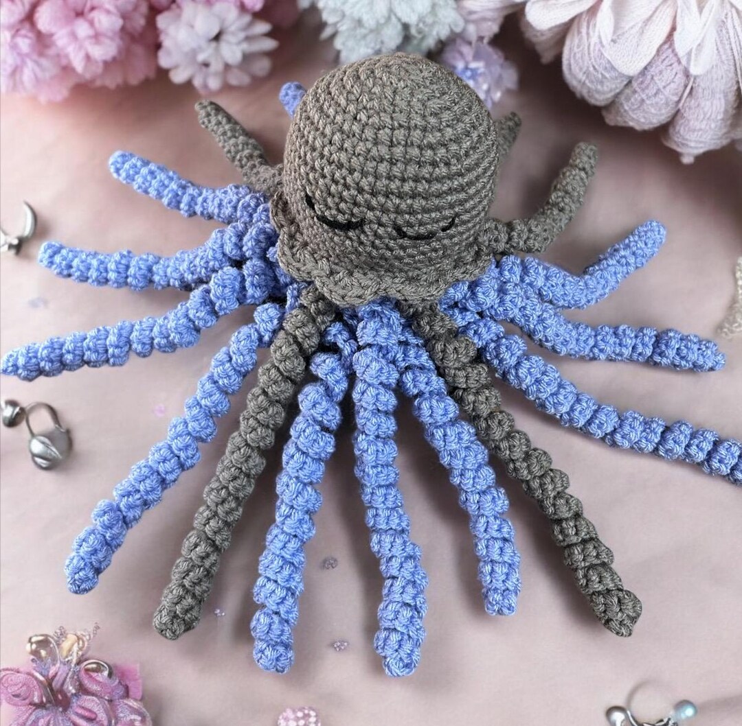 Handmade Crochet Octopus Plush: NICU Baby Sensory Toy - Etsy