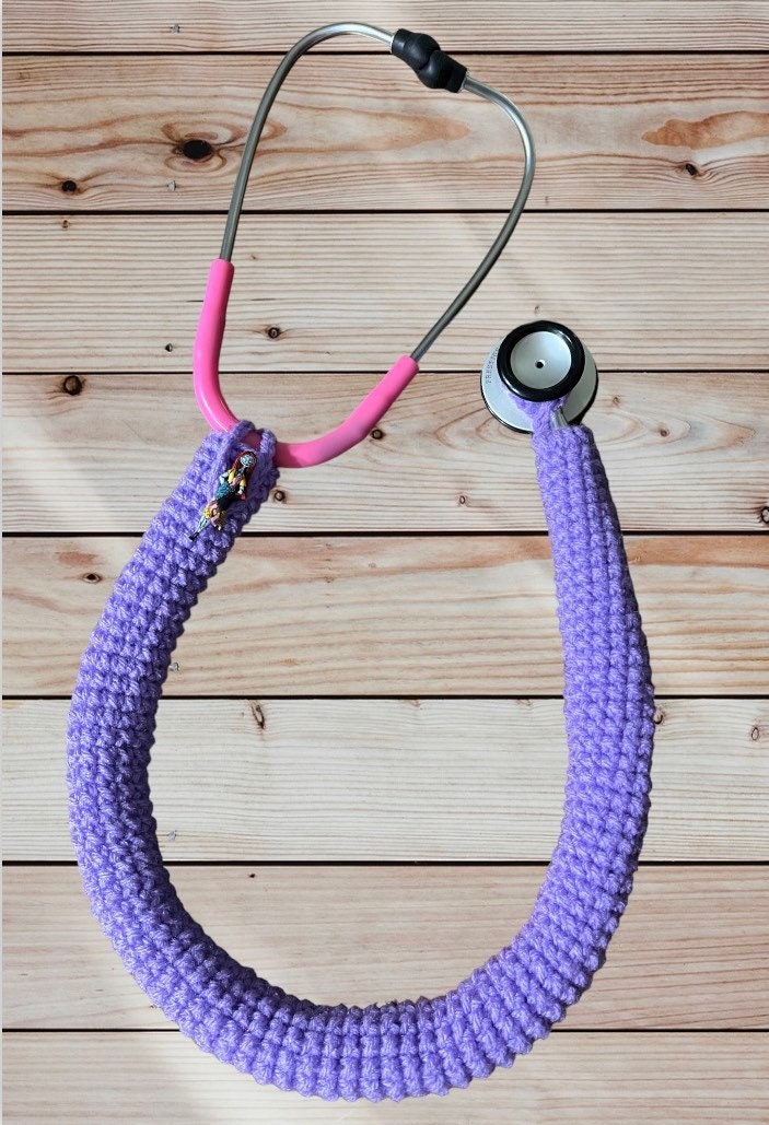 Handmade Crochet STETHOSCOPE COVER Lilac With Sally From Nightmare ...