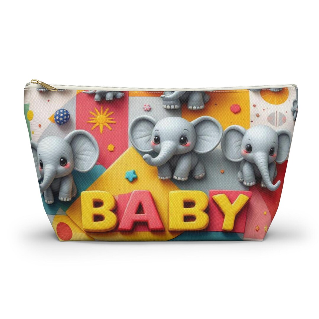 Baby Elephant Diaper Bag Accessory Pouch, Perfect for Baby Showers ...