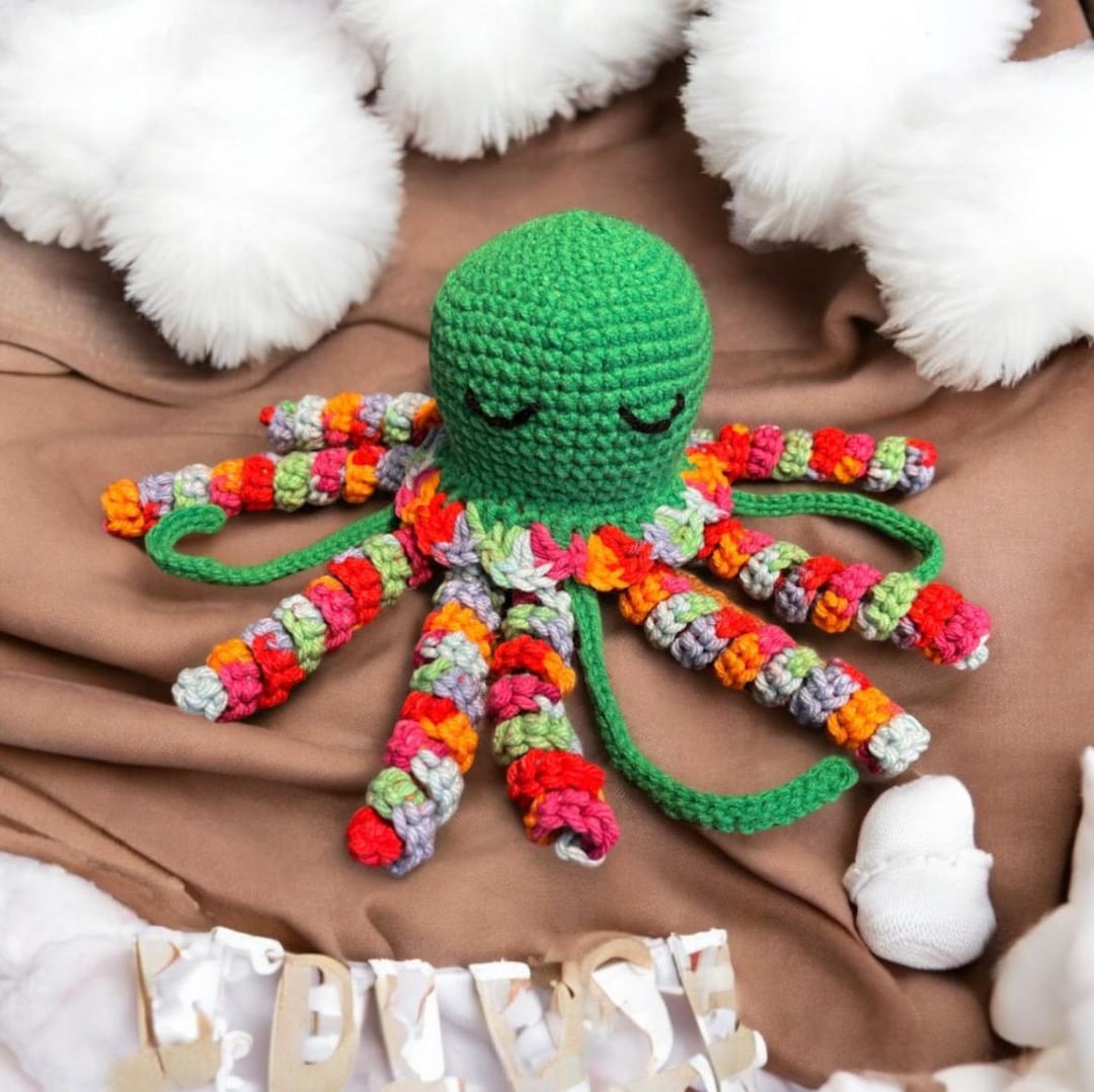 Handmade Crochet NICU OCTOPUS JELLYFISH Lovey, Nicu Octopus Plush ...