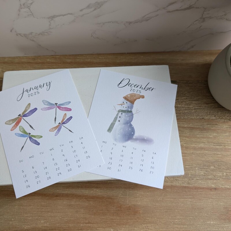 Watercolor Calendar - Etsy