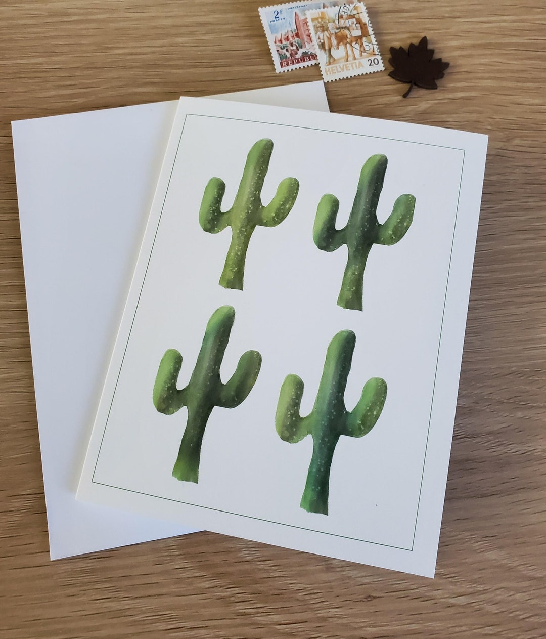 10 Ct. Cactus Notecards Watercolor Notecard Blank Cards - Etsy