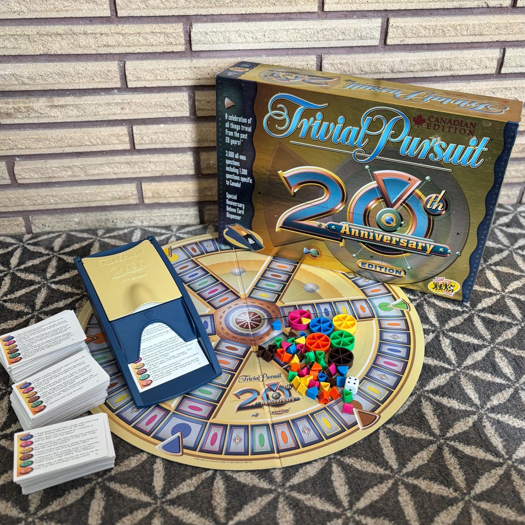 Vintage 2002 "trivial Pursuit Canadian Edition" Board Game - 20th ...