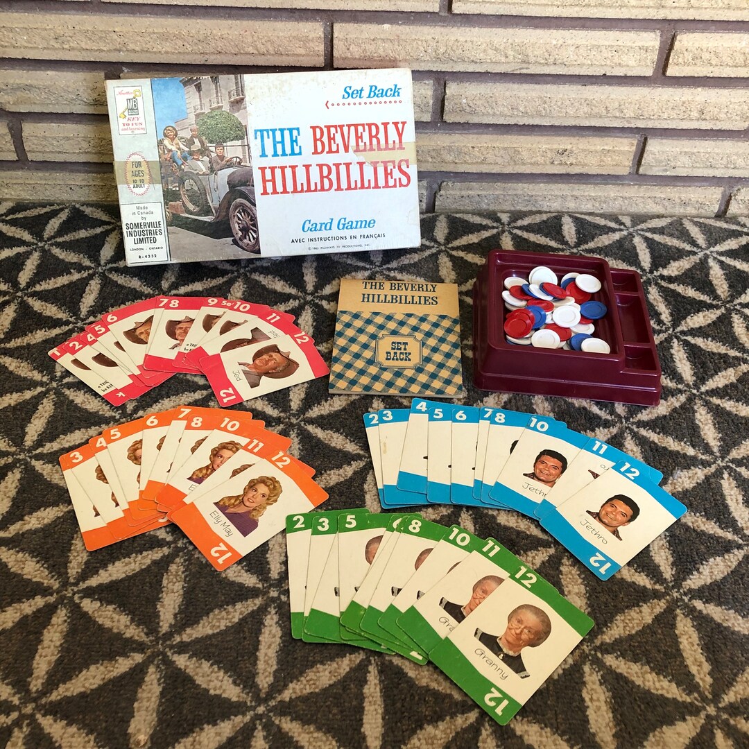 Vintage 1963 "the Beverly Hillbillies" Card Game - 1963 - 60's TV Show ...