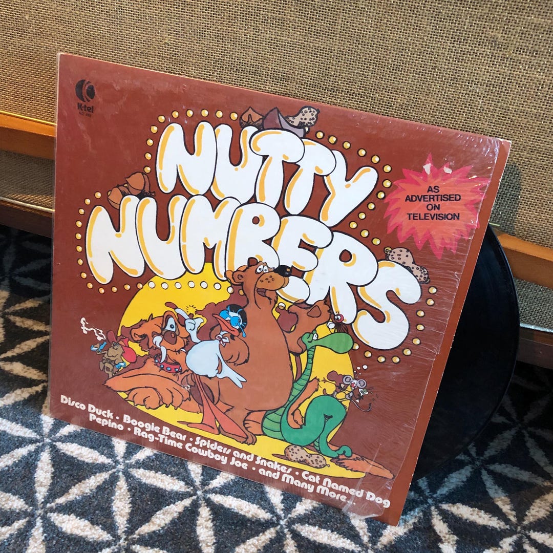 Vintage K-tel's "nutty Numbers" Vinyl Record Album - 1978 - Advertised ...