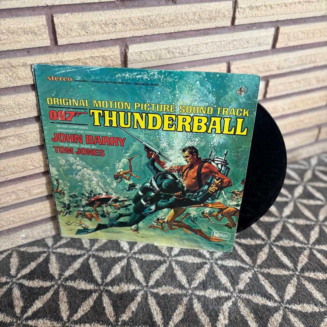 Vintage 60's "thunderball" Original Motion Picture Soundtrack Record - 1965 - Thunderball ...