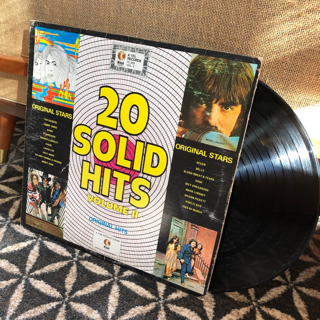 Vintage 70's K-tel "20 Solid Hits Volume 2" Vinyl Record - All Original ...