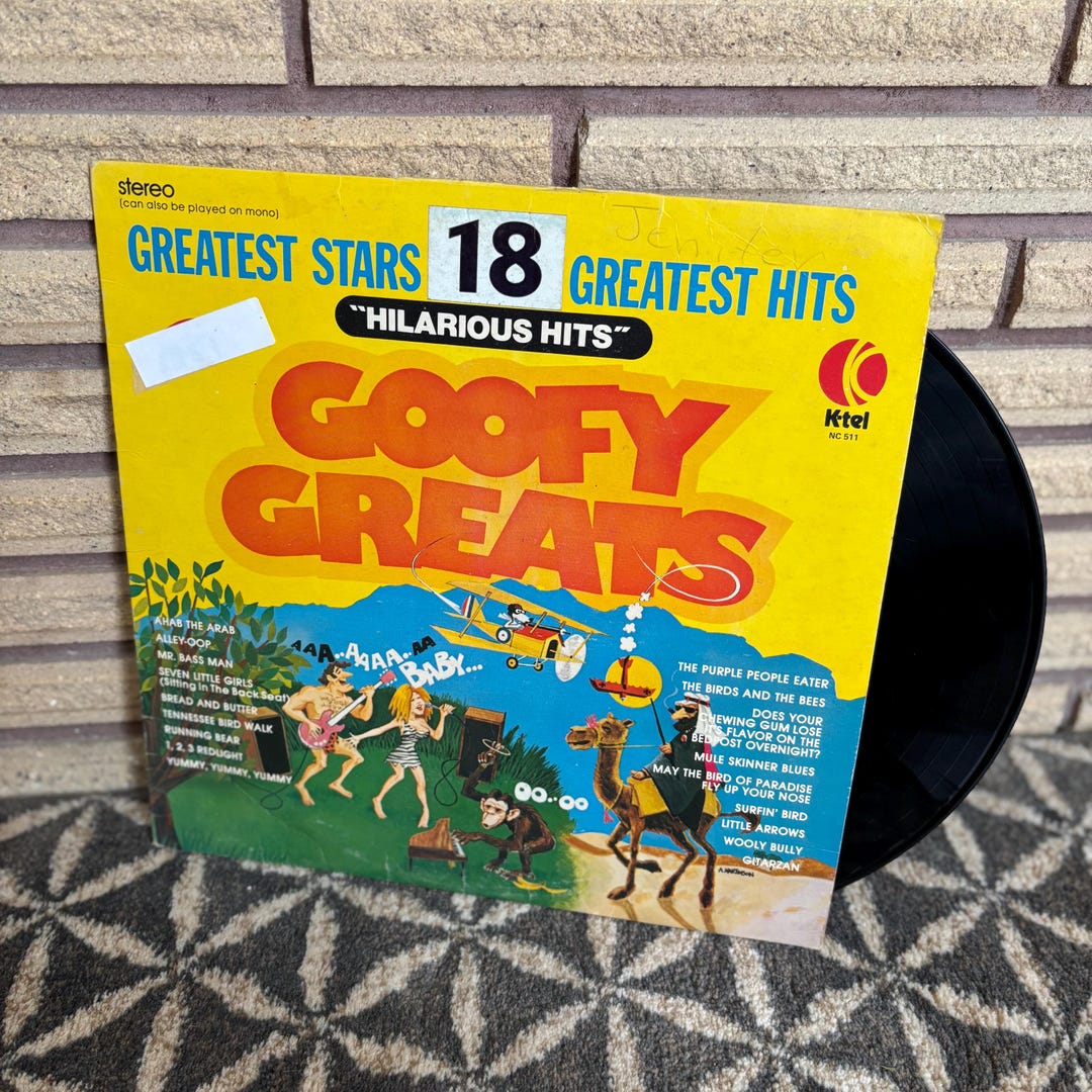 Vintage 70's "18 Goofy Greats" K-tel Record - 1979 - AS IS- K-tel ...