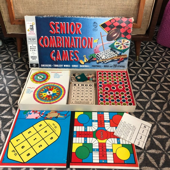 Vintage 50's Senior Combination Games Milton Bradley - Etsy
