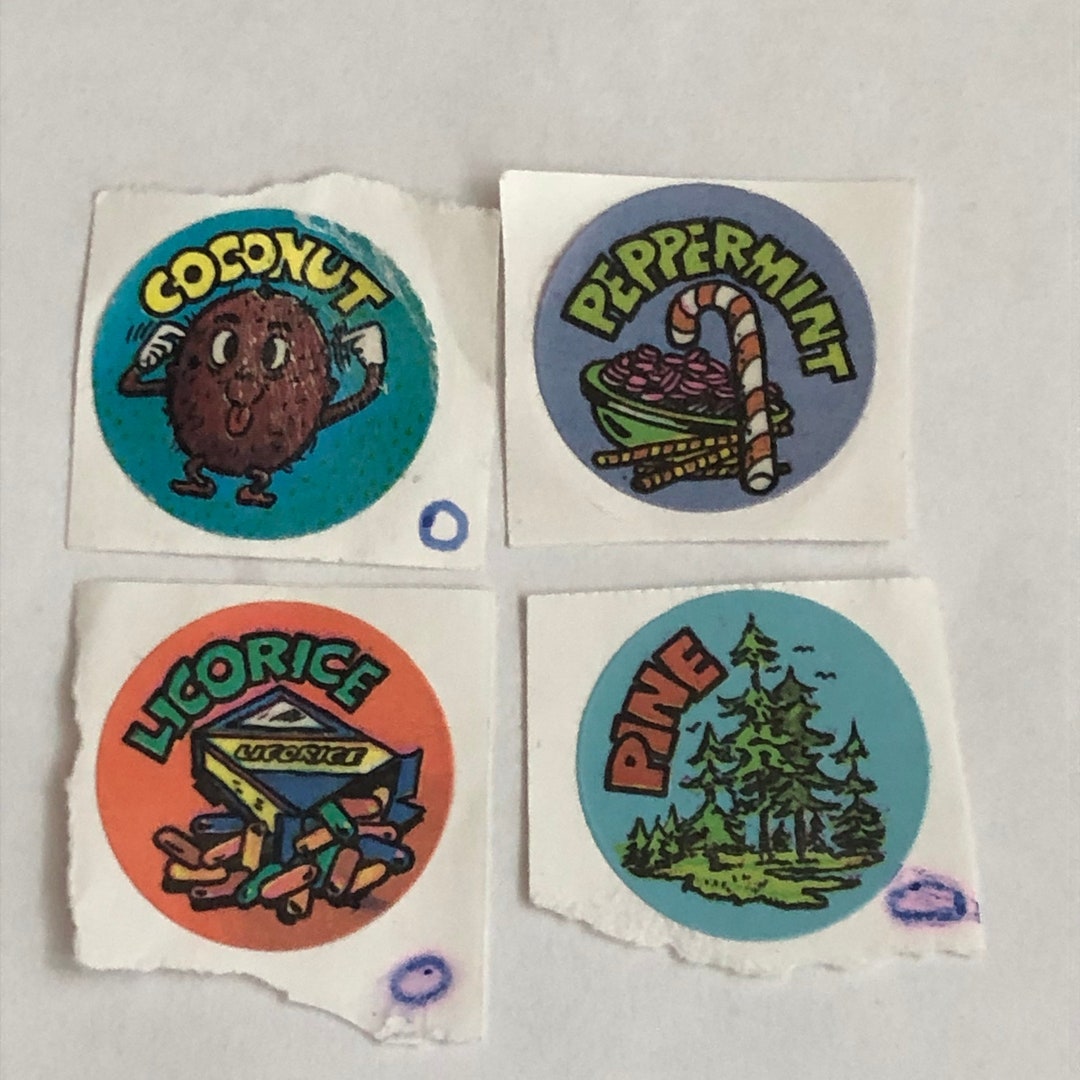 Vintage 80 S Gordy Matte Scratch And Sniff Stickers 4 80 S Stickers