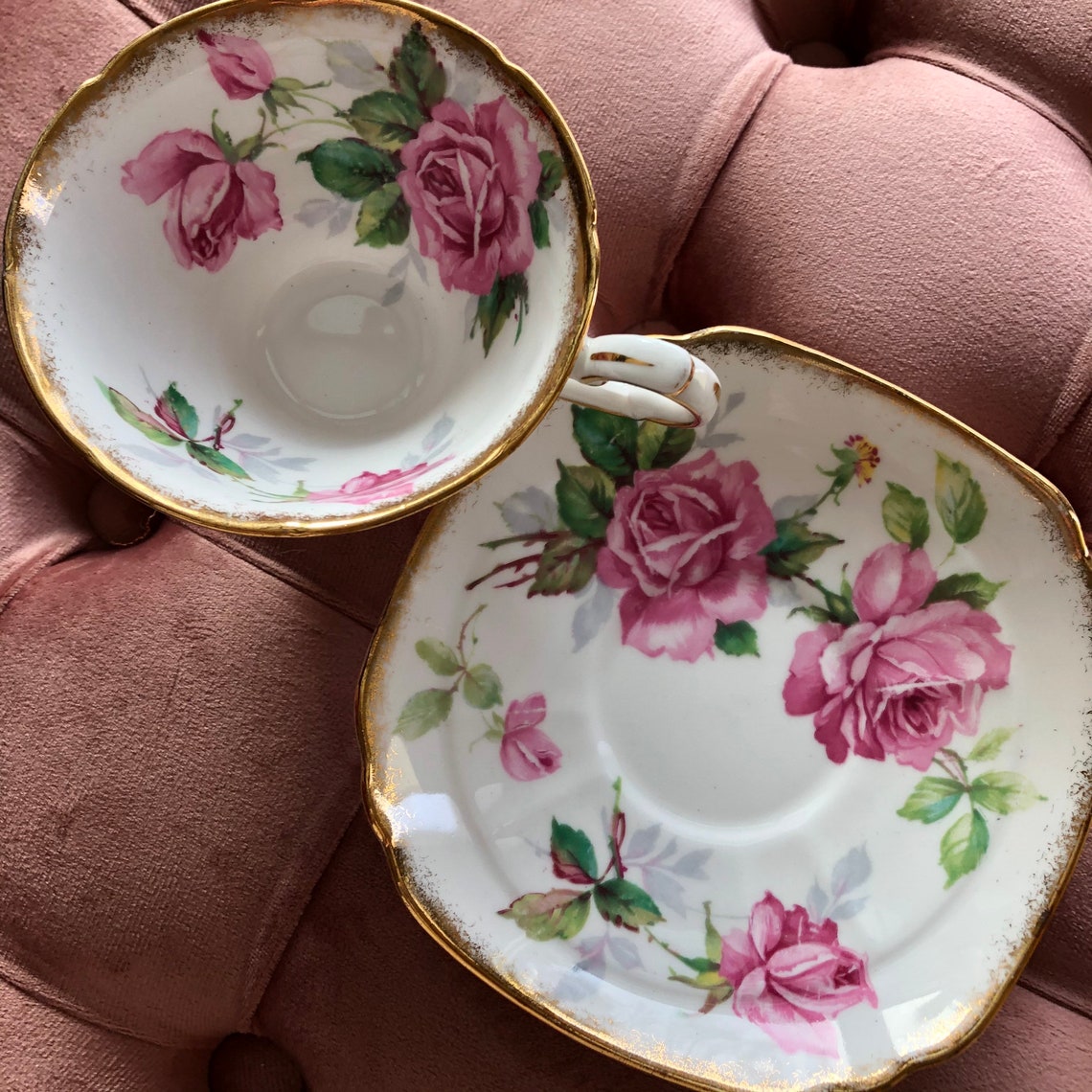 Vintage 50's Berkeley Rose Royal Stafford Teacup and - Etsy
