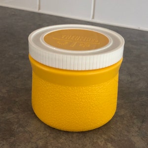 Vintage 80's Plastic Thermos - Mini Thermos 6 Ounce - Food Storage ...