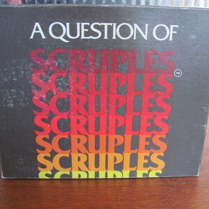 Vintage 80's "a Question of Scruples" Board Game - 1984 Edition - Games ...