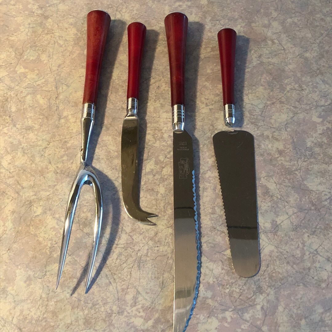 Vintage 60's Gourmates by Glo-hill Serving Utensils - Set of 4 - 60's ...