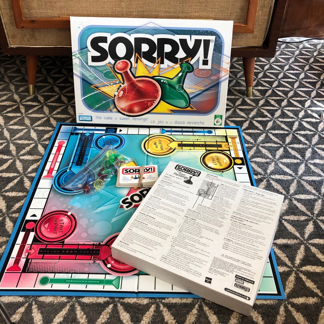 Vintage "sorry" Board Game - Parker Brothers - Game Night - Family ...