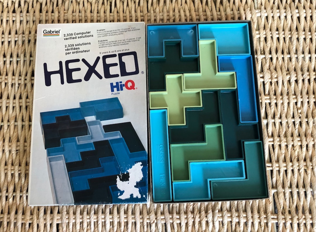 Vintage 70's "hexed" Hi-q Puzzle Game - Ages 8 and up - Solitaire Game ...