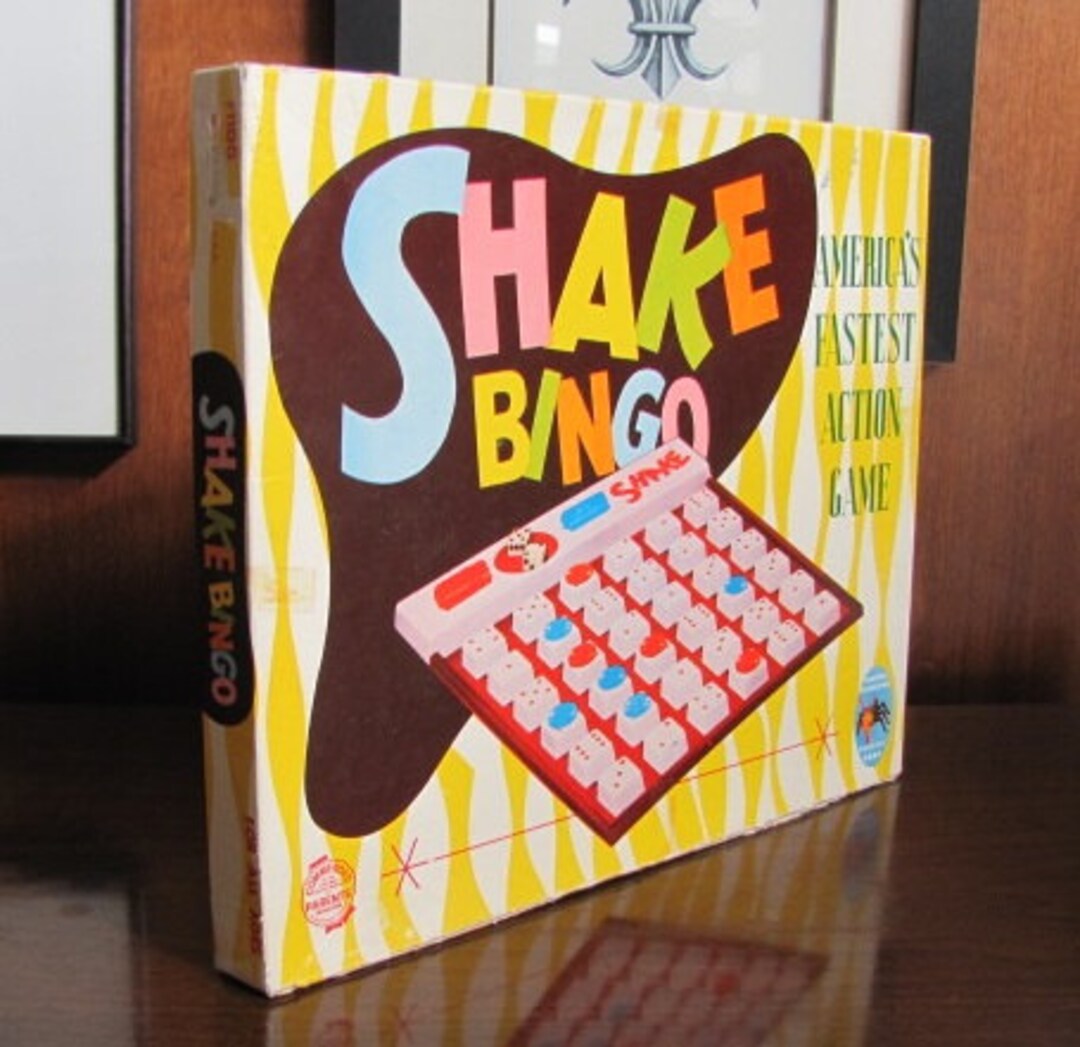 Vintage "shake Bingo" Game - 1960's - Game Night - America's Fastest ...