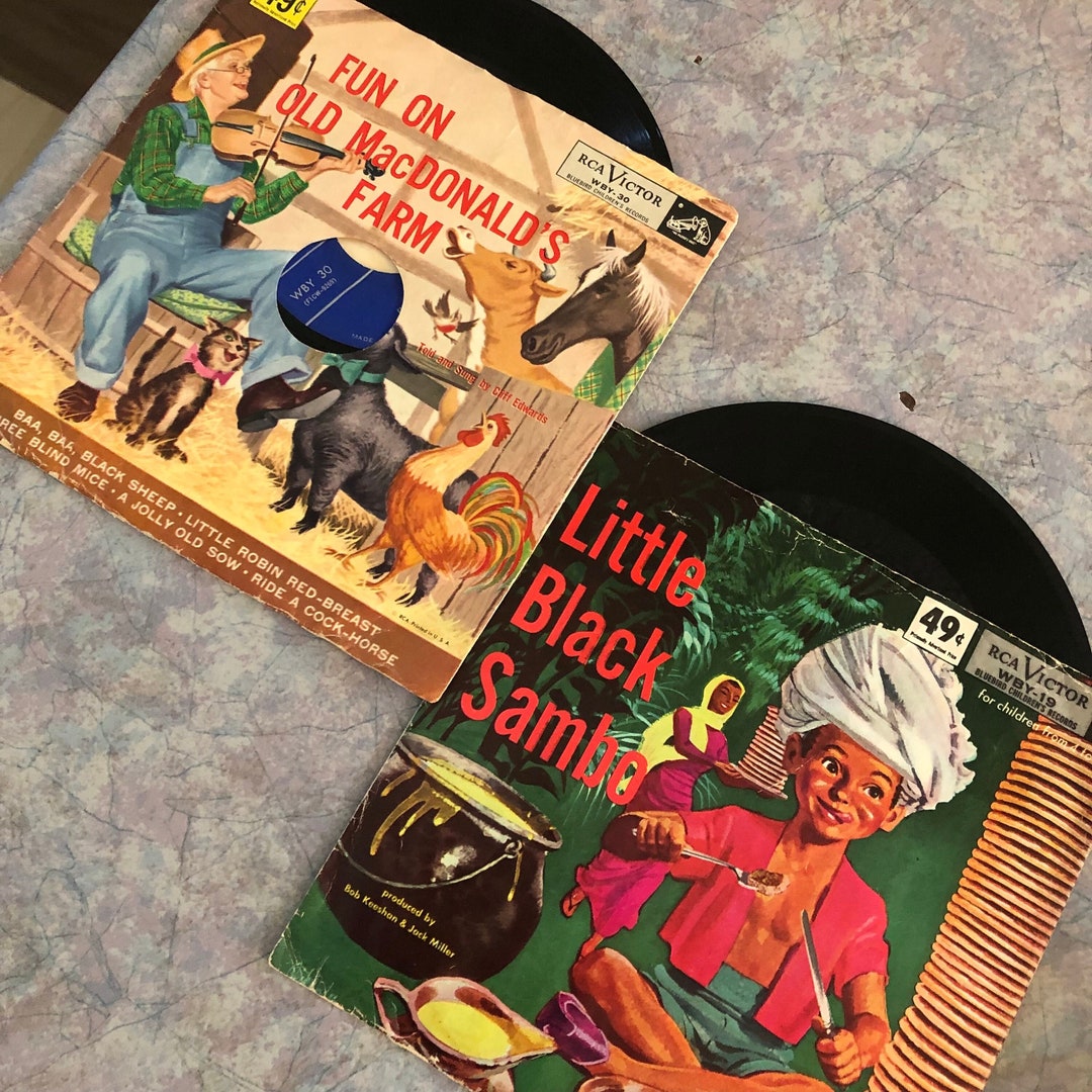 Vintage 50's ''45 Children's Records - 2 - Children's Vinyl Record ...