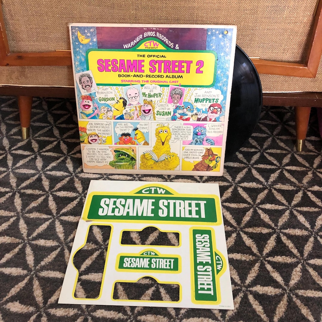 Vintage 70's "the Official Sesame Street 2 Book-and-record Album" - CTW ...